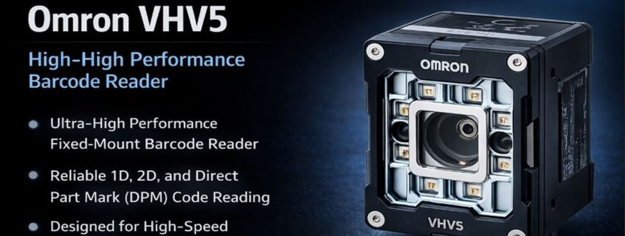 Omron VHV5 High-Performance Fixed Industrial Barcode Reader