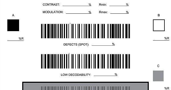 Calibration Cards : 98-CAL041-01 Code 128 Calibration Test ...