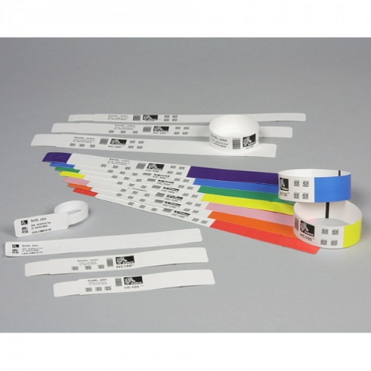 Accessories : Zebra 10004443-6 Wristband, Polypropylene,